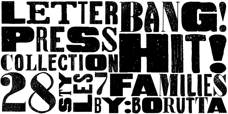 Letterpress Collection – MisterFonts