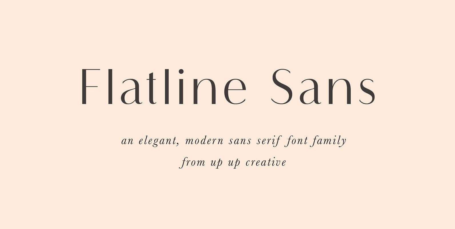 Flatline Sans – MisterFonts