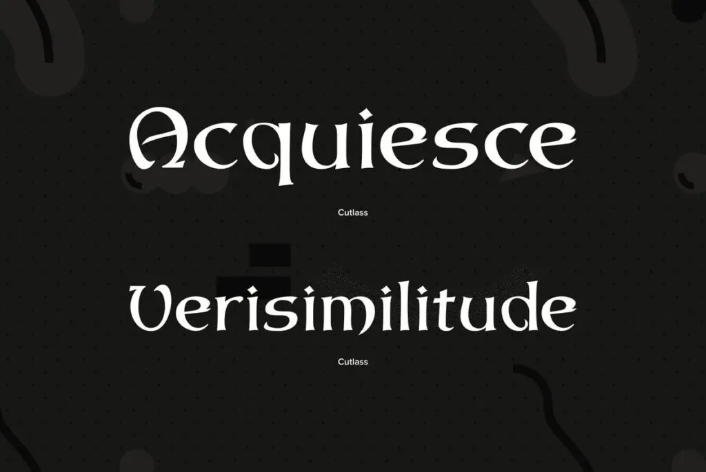 Cutlass – MisterFonts