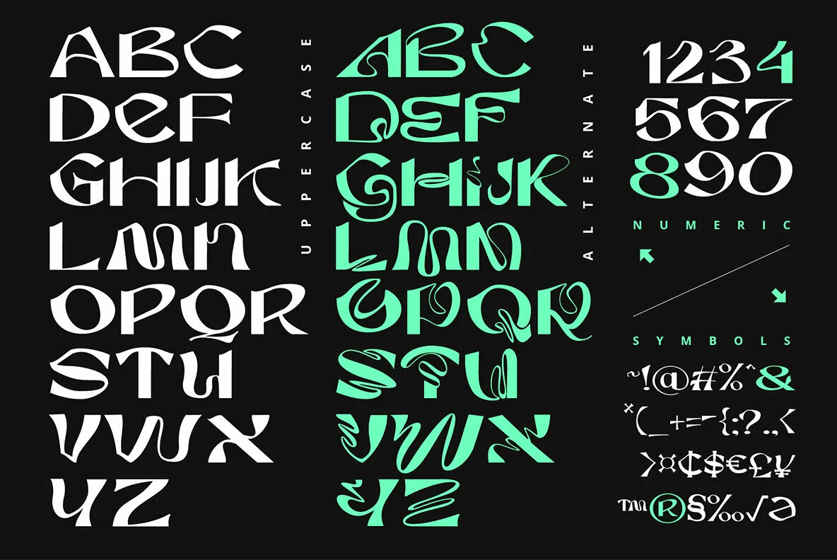 Artistic Venture Font: Transcending Typography Borders in Visual Design ...