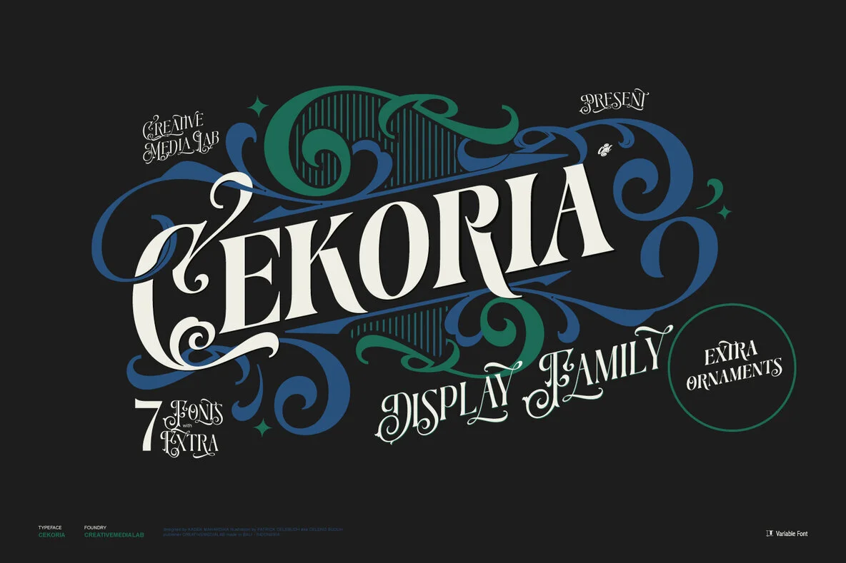Cekoria Font: Vintage Exquisiteness Meeting Modern Design Utility ...