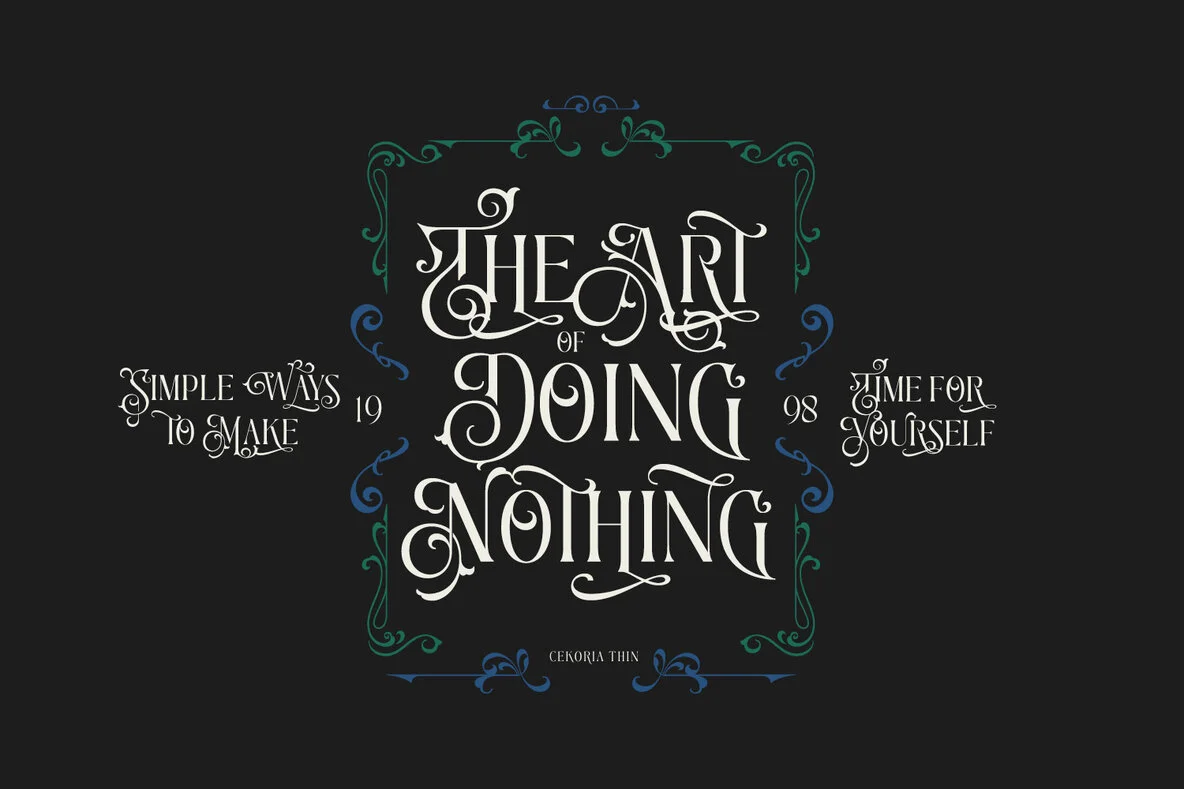 Cekoria Font: Vintage Exquisiteness Meeting Modern Design Utility ...